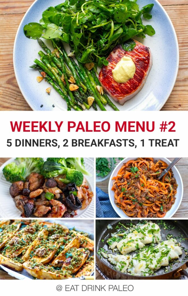 Your Weekly Paleo Menu #2 (with Printable PDF) | Irena Macri